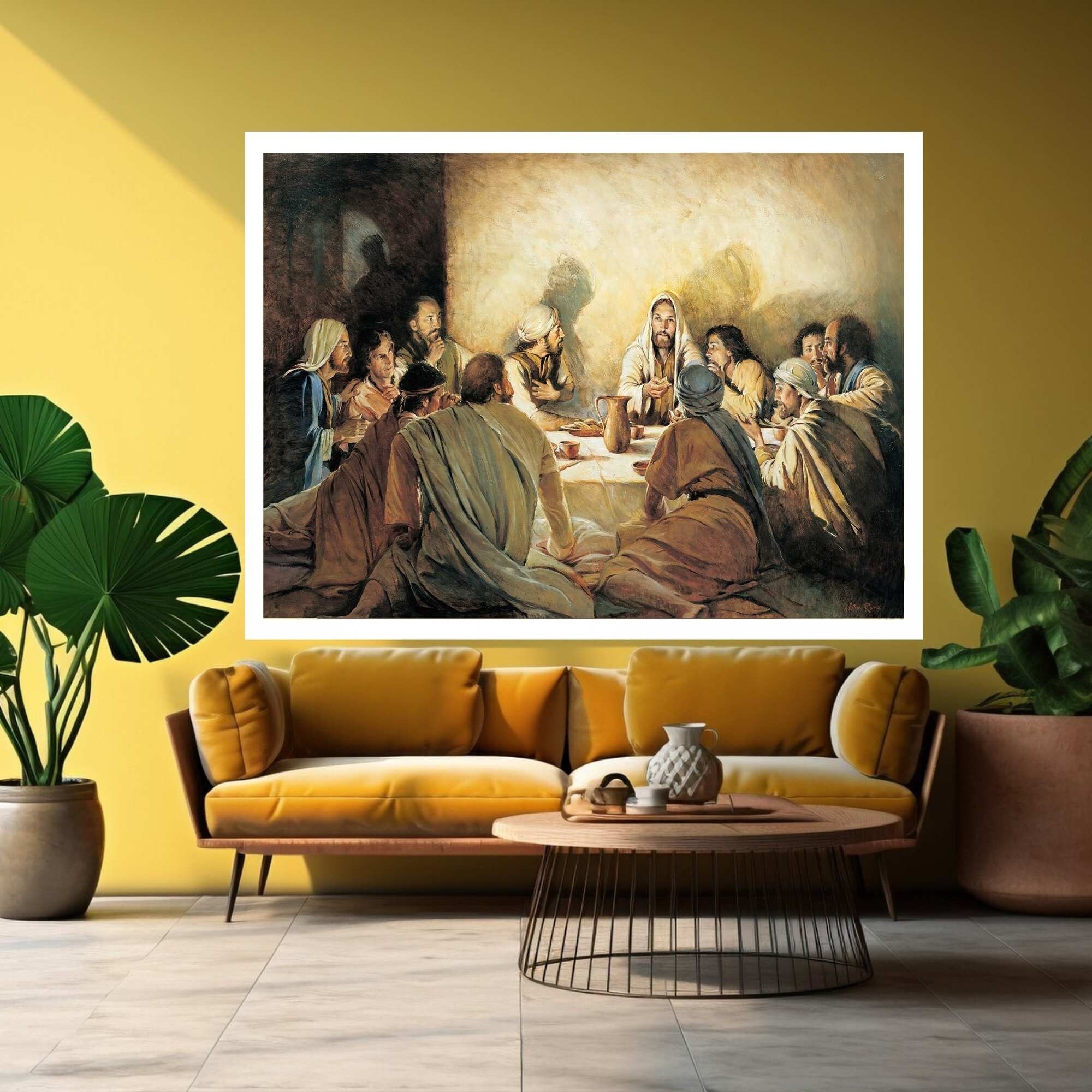 Last Supper Canvas Wall Art , Last Supper Canvas Wall Art Print Ready ...