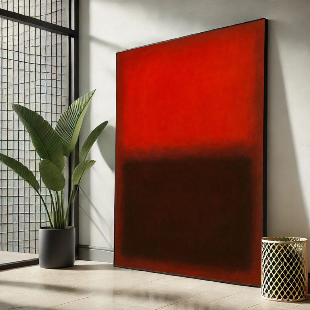 Mark Rothko Red and Brown Canvas Iconic Color Field Painting ...