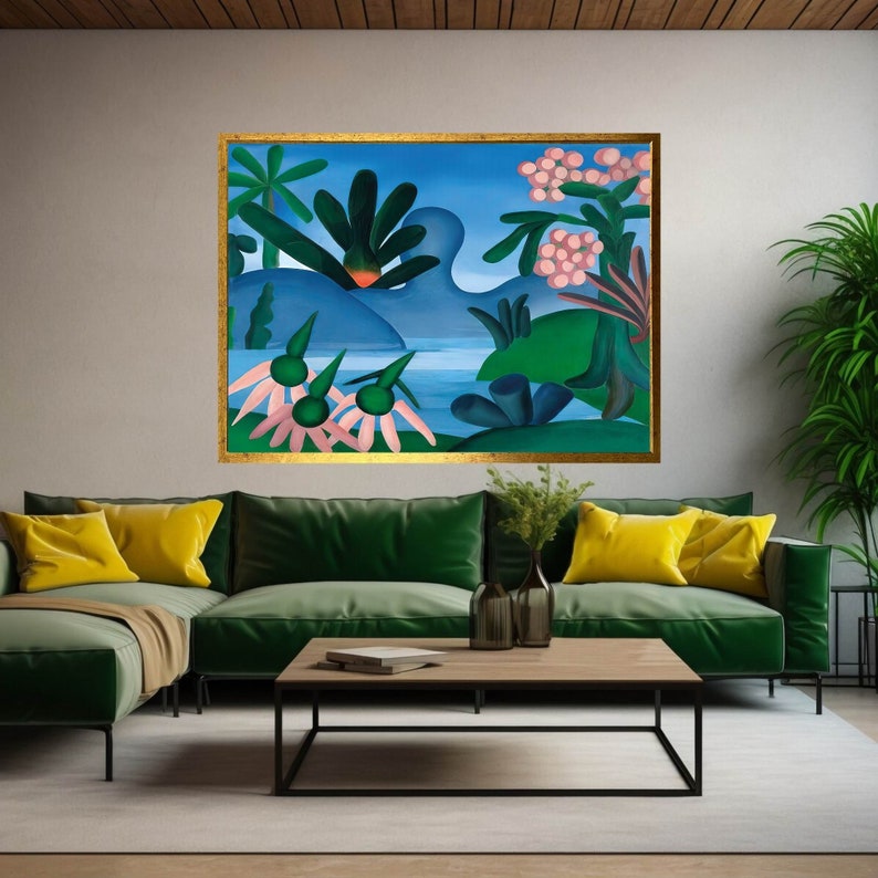 Tarsila Do Amaral ''the Lake'' Canvas Wall Art Print Ready to Hang - Etsy