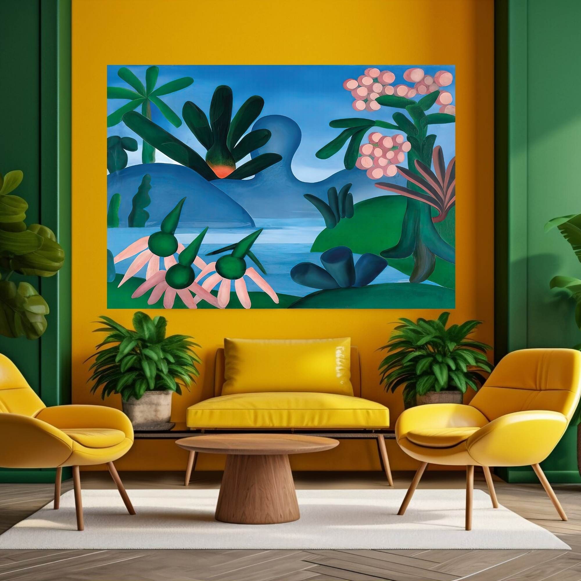 Tarsila Do Amaral ''the Lake'' Canvas Wall Art Print Ready to Hang - Etsy