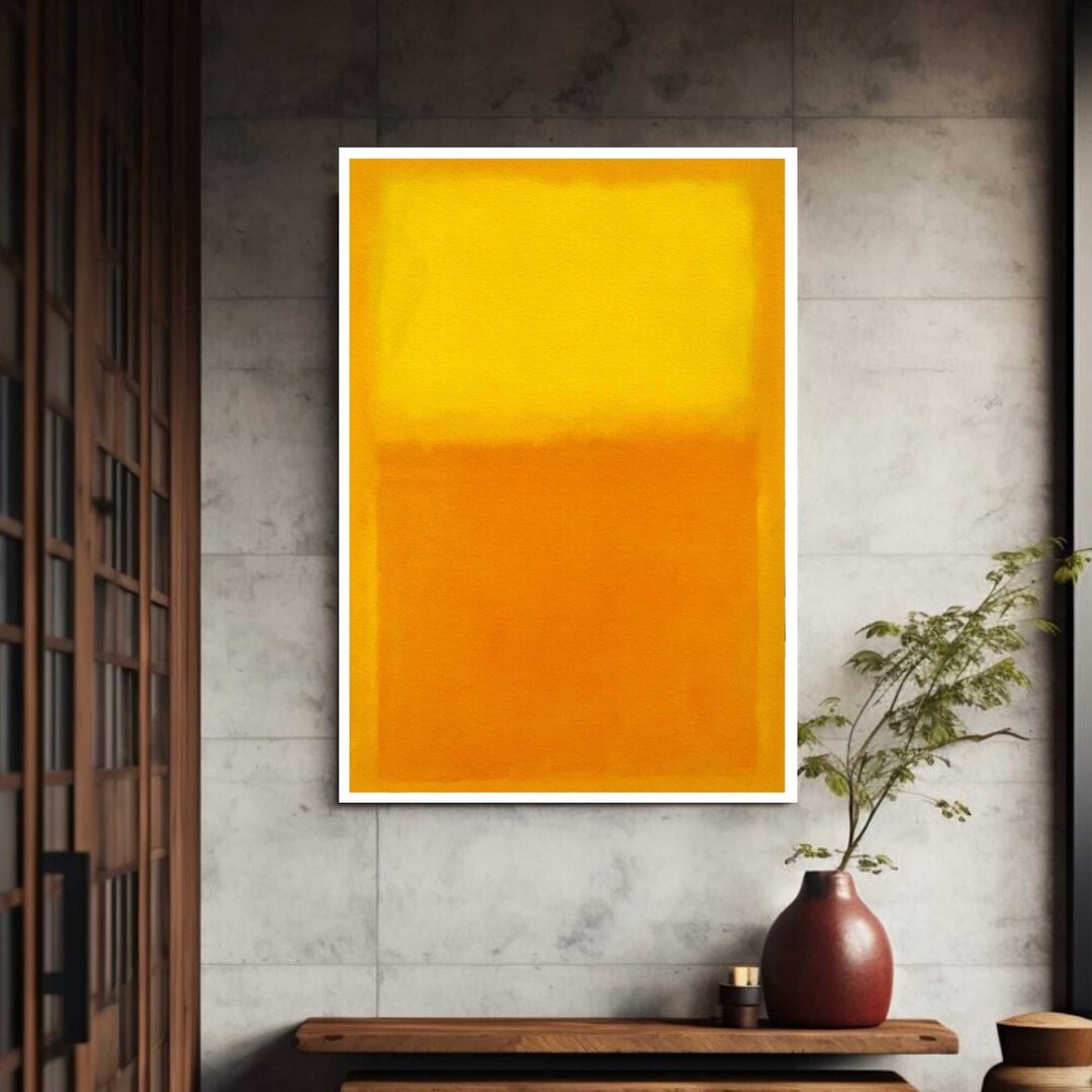 Mark Rothko Frame Reproduction Canvas Wall Art Print Ready to Hang - Etsy