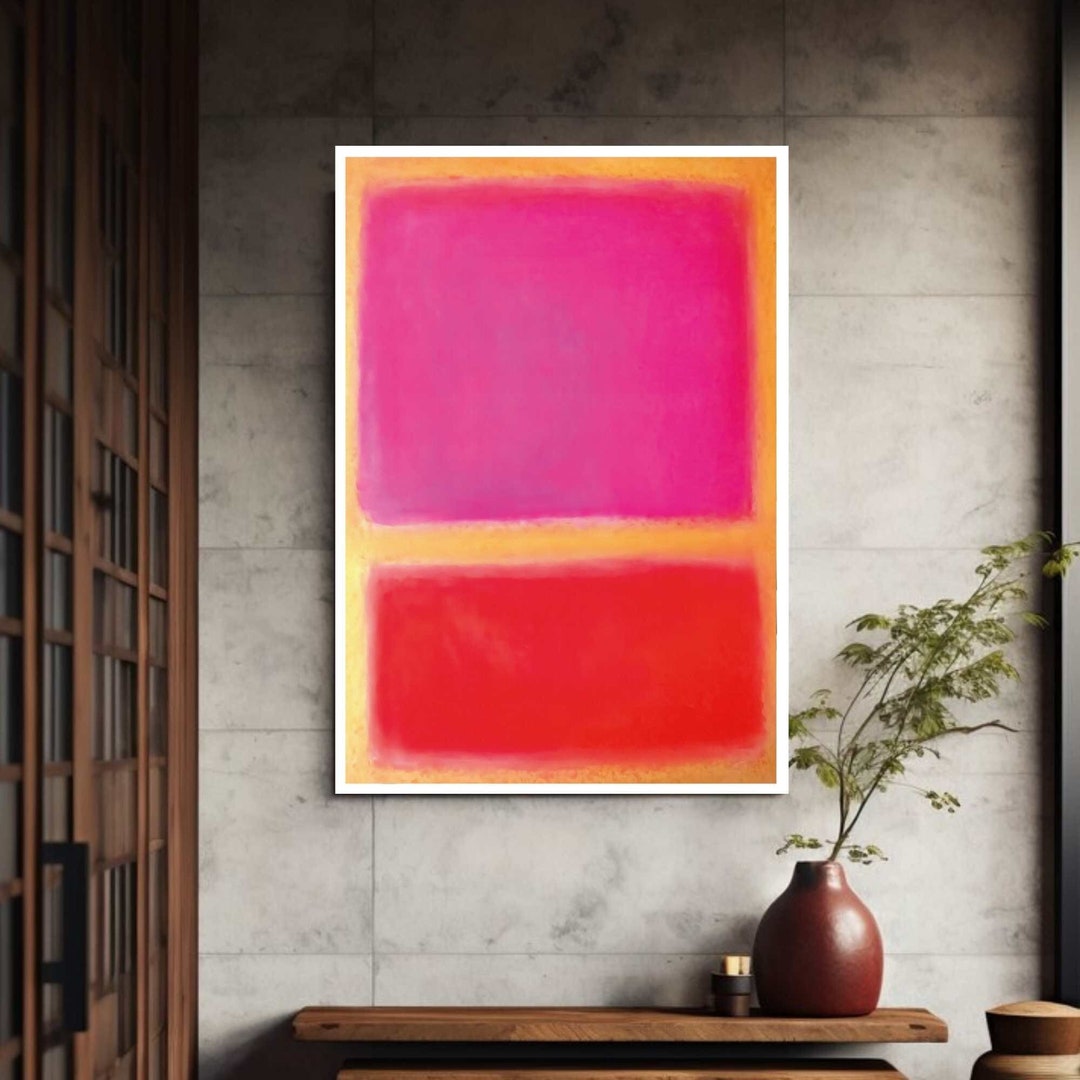 Mark Rothko Framed Canvas Wall Art Print Ready to Hang - Etsy