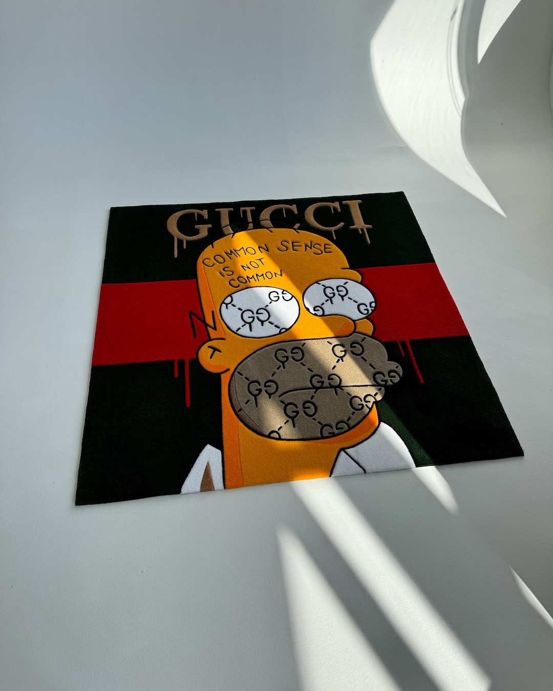 Homer Simpson Gucci Rug - Funny Cartoon - Pop Art Rug - Etsy UK