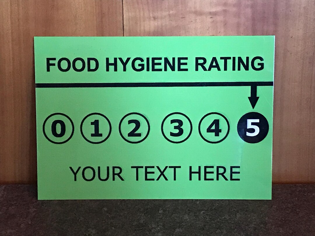 Personalized Food Hygiene Metal Sign: Custom Gift Man Cave, Cafe ...