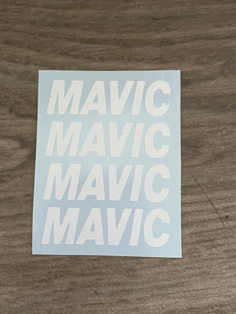 4 X Mavic Wheel Rim Decals Vinyl Stickers Frame Road Bike Forks Cycle ...