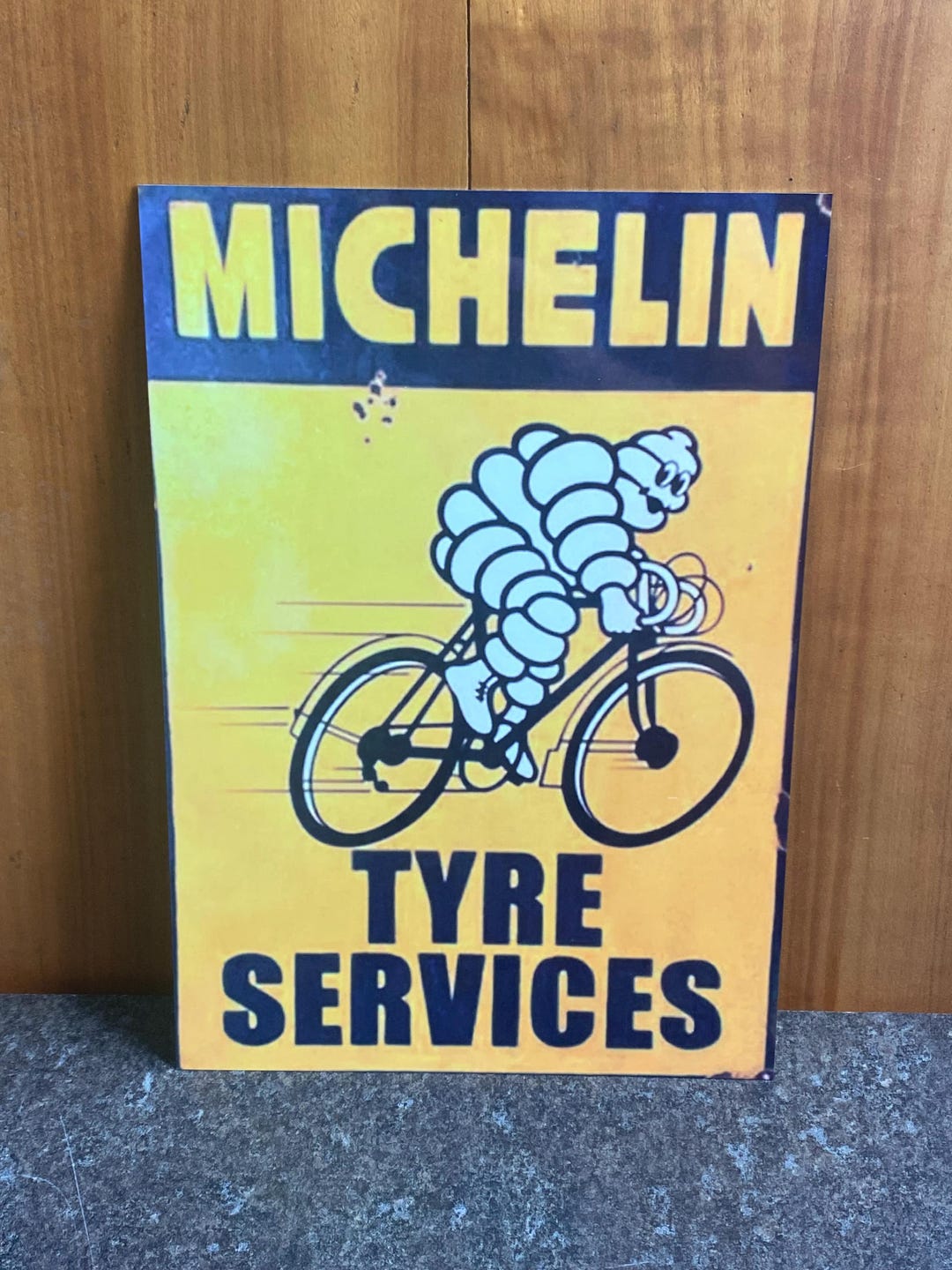 Michelin Man Metal Sign: Vintage Cycling Art, Man Cave Decor - Etsy