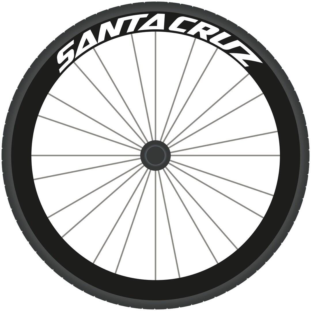 8 X Cycling Wheel Rim Vinyl Decals Stickers Road Bike Frame Forks Cycle ...