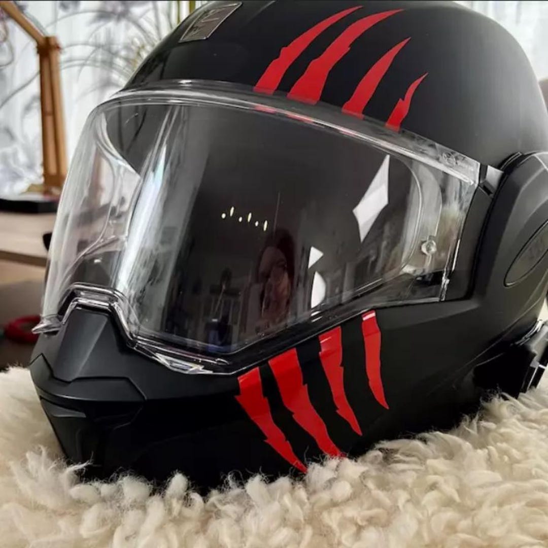 Motorbike Helmet Decals: Vinyl Motorcycle Road Bike Car Van Stickers - Etsy