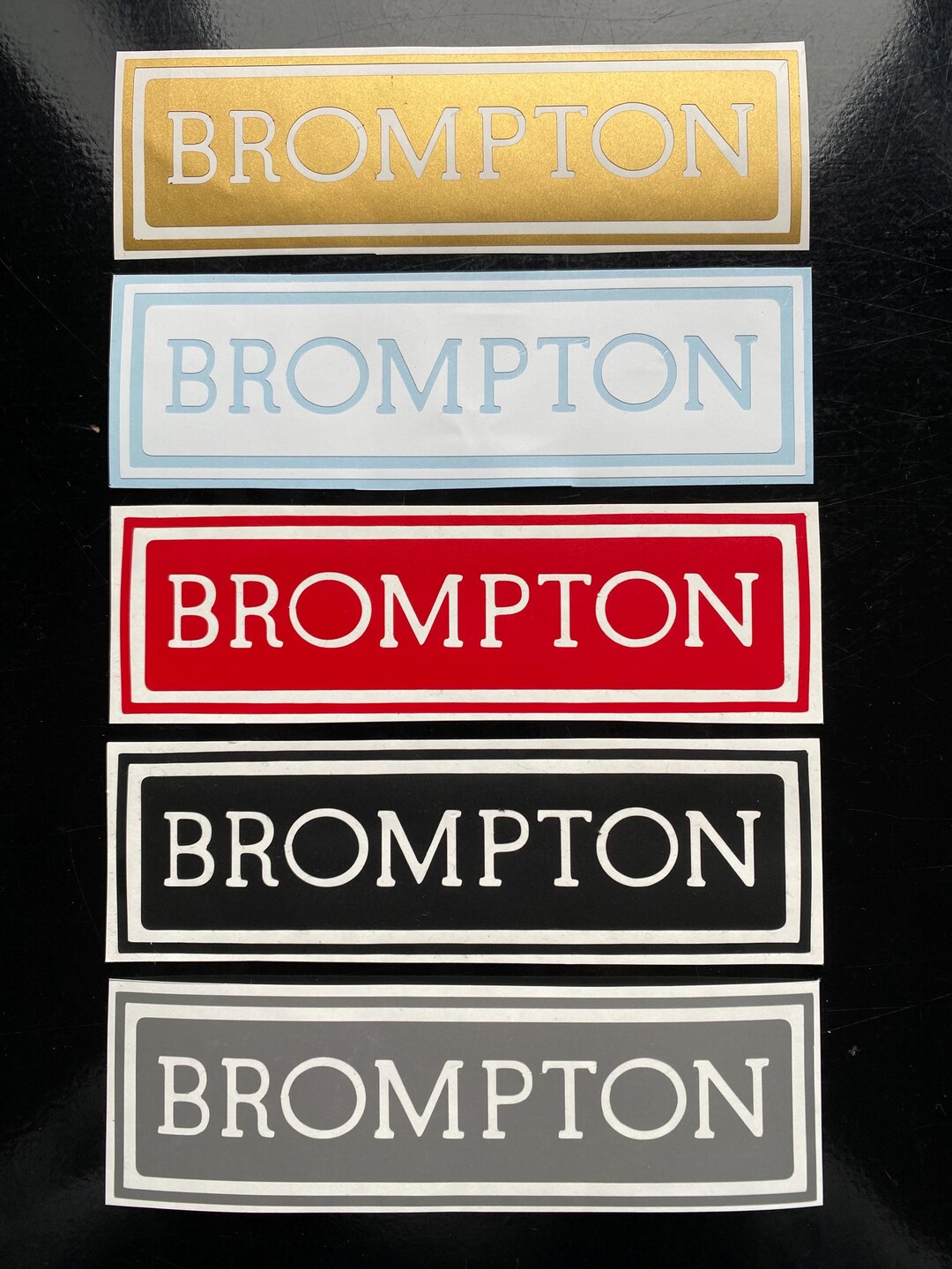 2 X Brompton Frame Decals Cycling Vinyl Stickers Bike Forks Fork Cycle ...