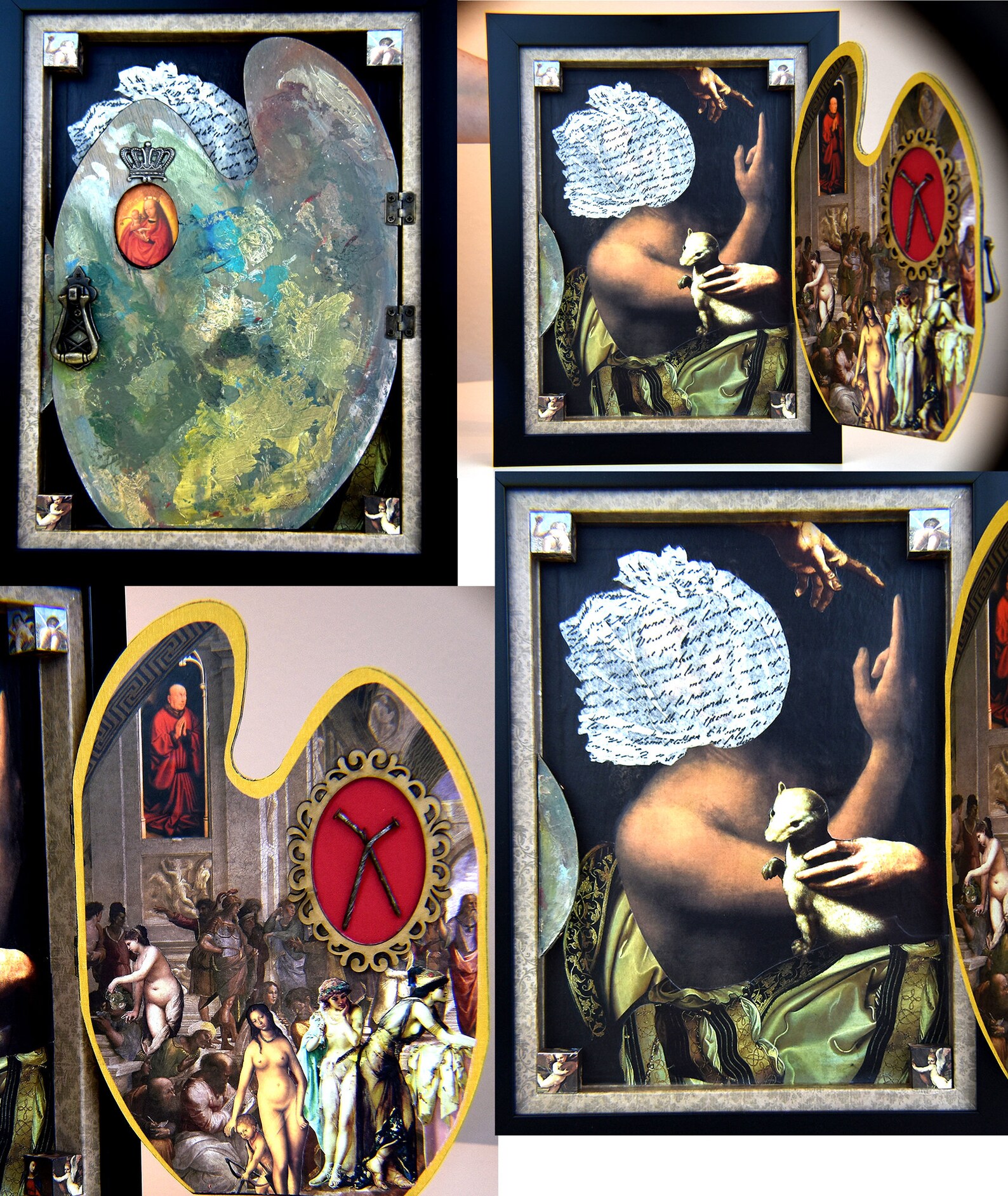 Portrait of the Renaissance Diptych (approx. 12 7/8" X 16" X 1 7/8") - Etsy