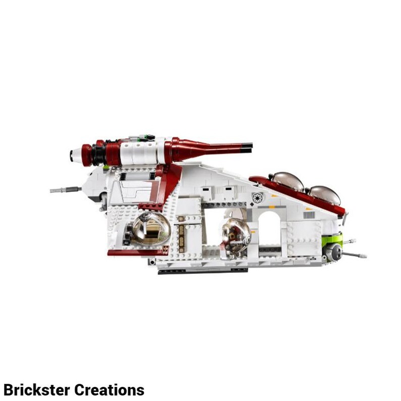 Republic Gunship Brick Playset Building Model Toy Mini Figures Included ...