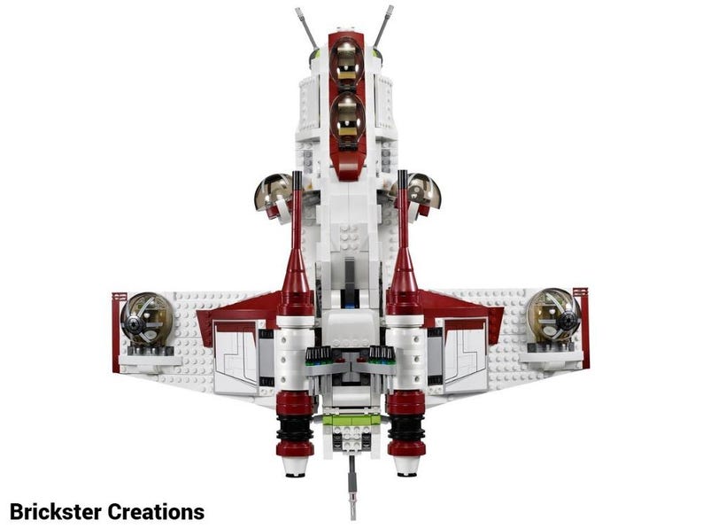 Republic Gunship Brick Playset Building Model Toy Mini Figures Included ...