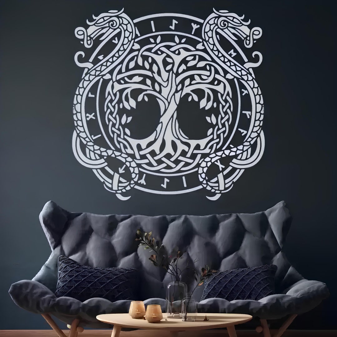 Tree of Life Stencil & Dragon Painting Stencil (many Sizes) - Etsy