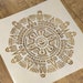 Mayan Calendar Stencil (many Sizes) - Etsy