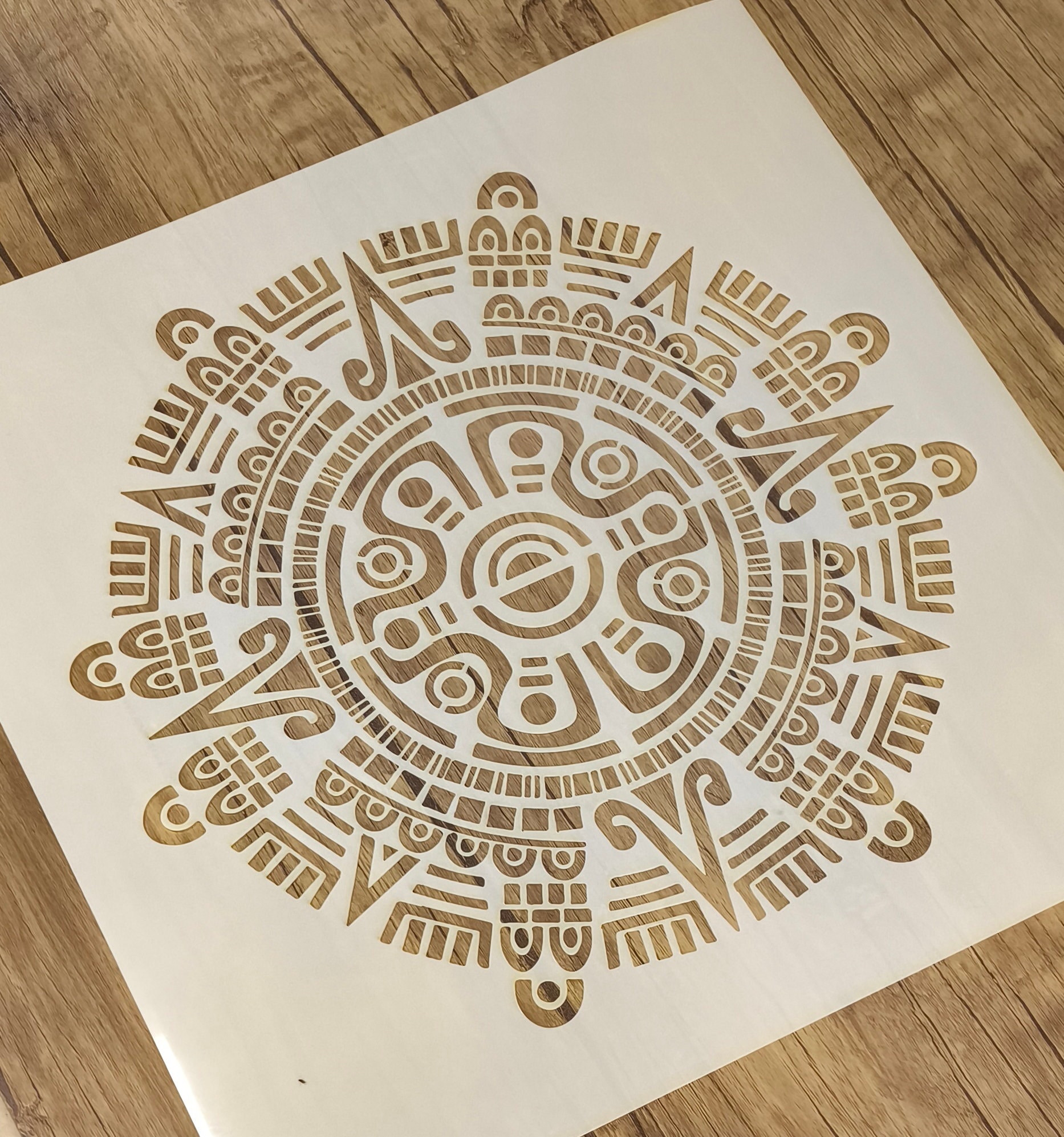 Mayan Calendar Stencil (many Sizes) - Etsy