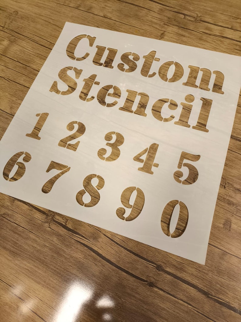 Custom Stencil, Stencils Personalized Custom Text, Custom Word Stencils ...