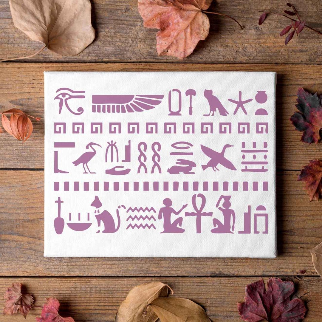 The Ancient Egypt Stencil (many Sizes) - Etsy
