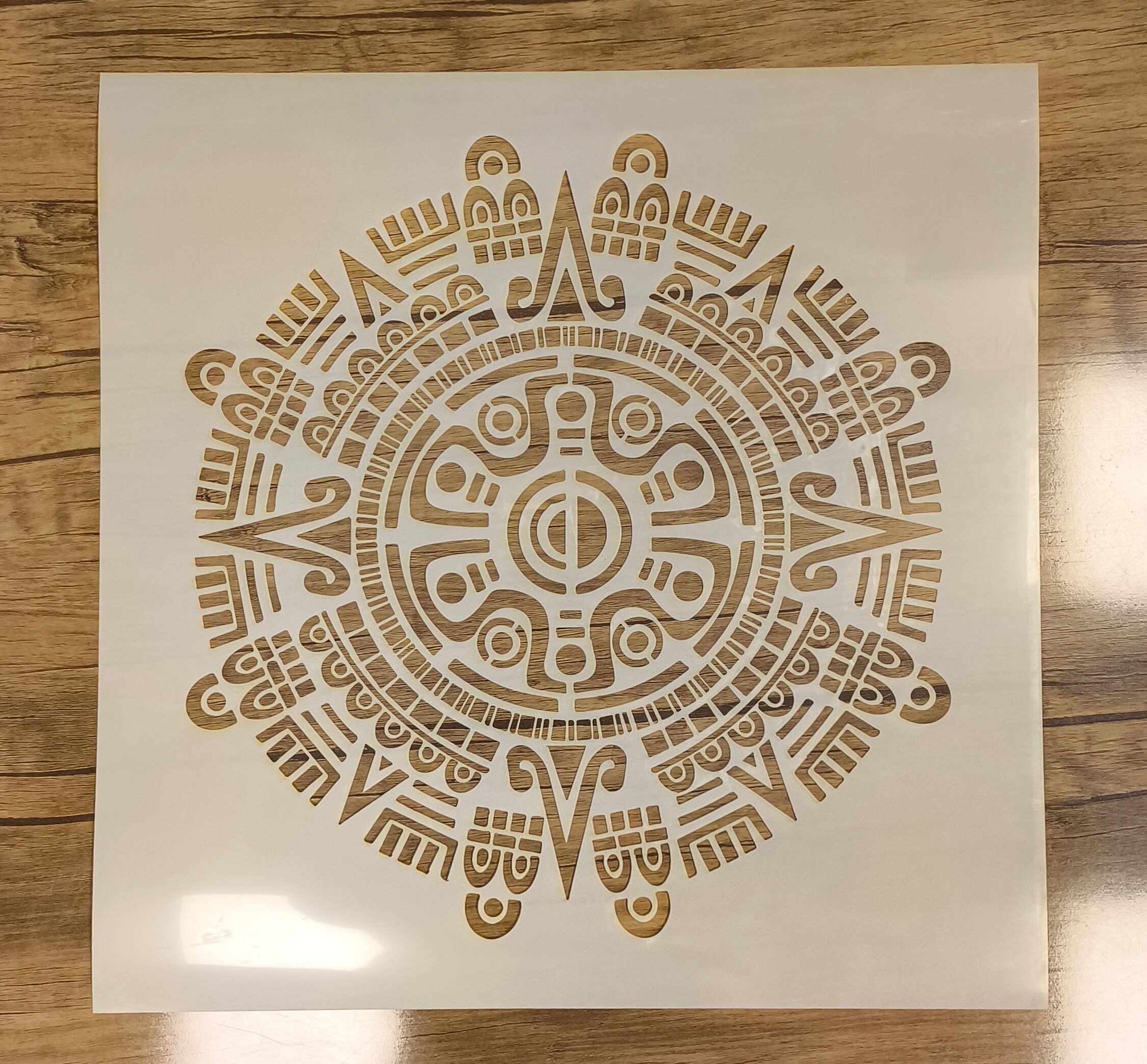 Mayan Calendar Stencil (many Sizes) - Etsy