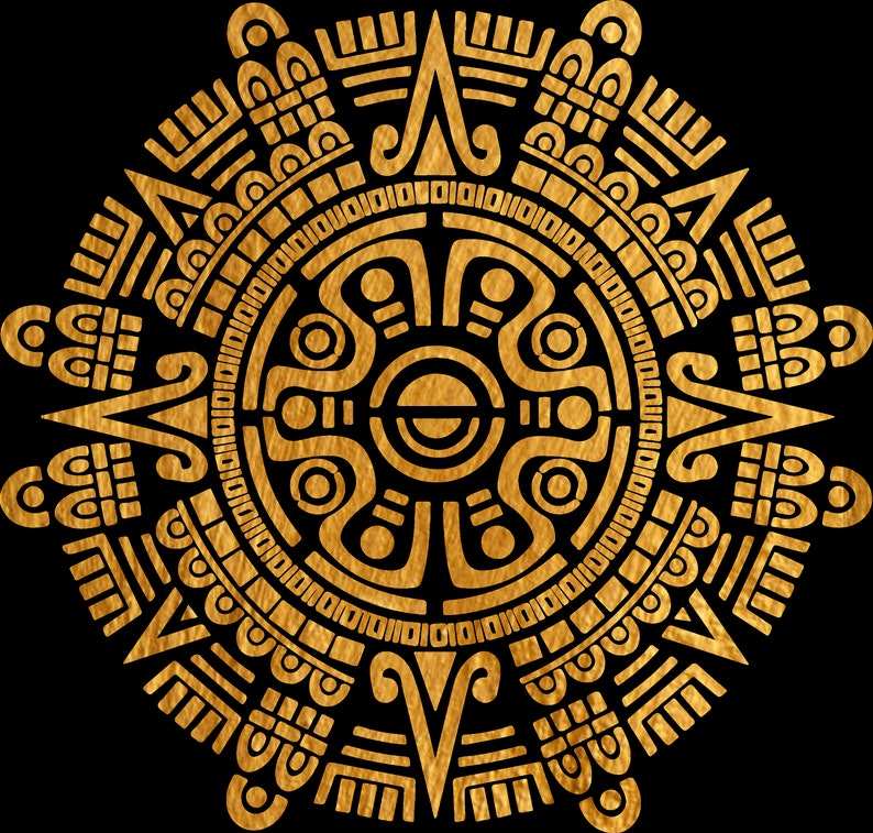 Mayan Calendar Stencil (many Sizes) - Etsy