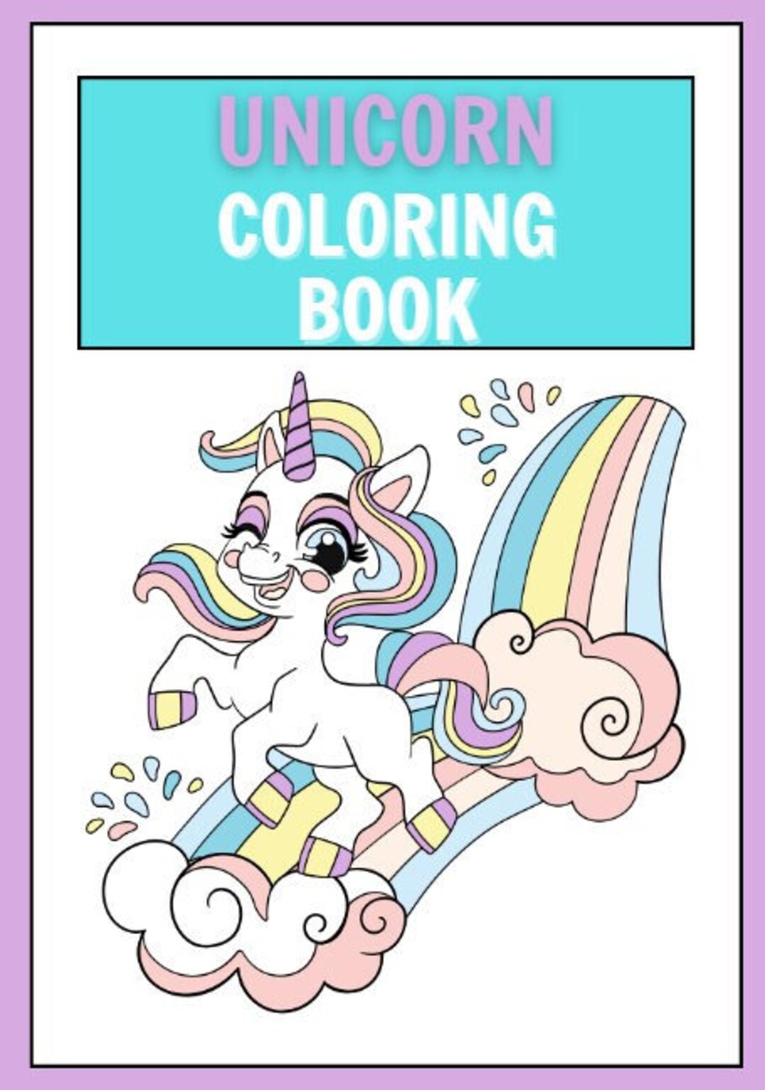 Unicorn Coloring Book With Positive Affirmations - Etsy