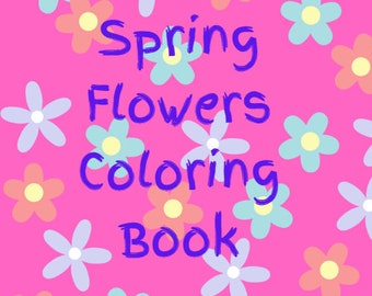 Spring Themed Coloring and Activity Book - Etsy