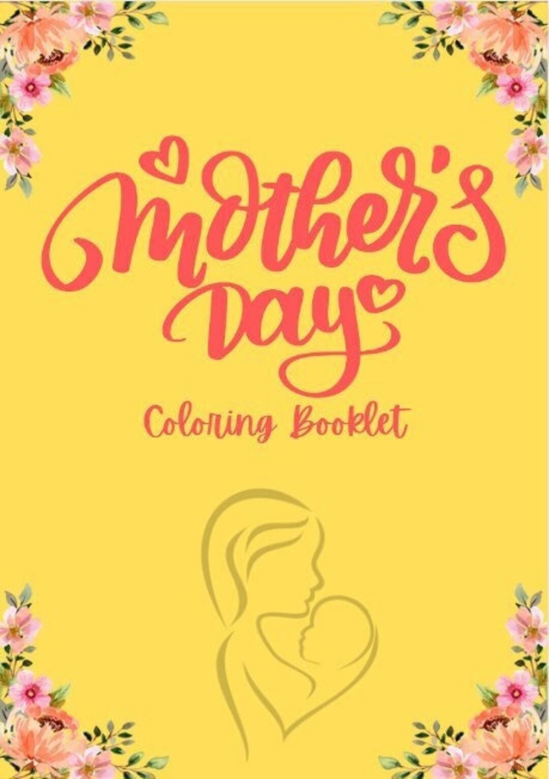 Mother's Day Interactive Coloring Booklet - Etsy