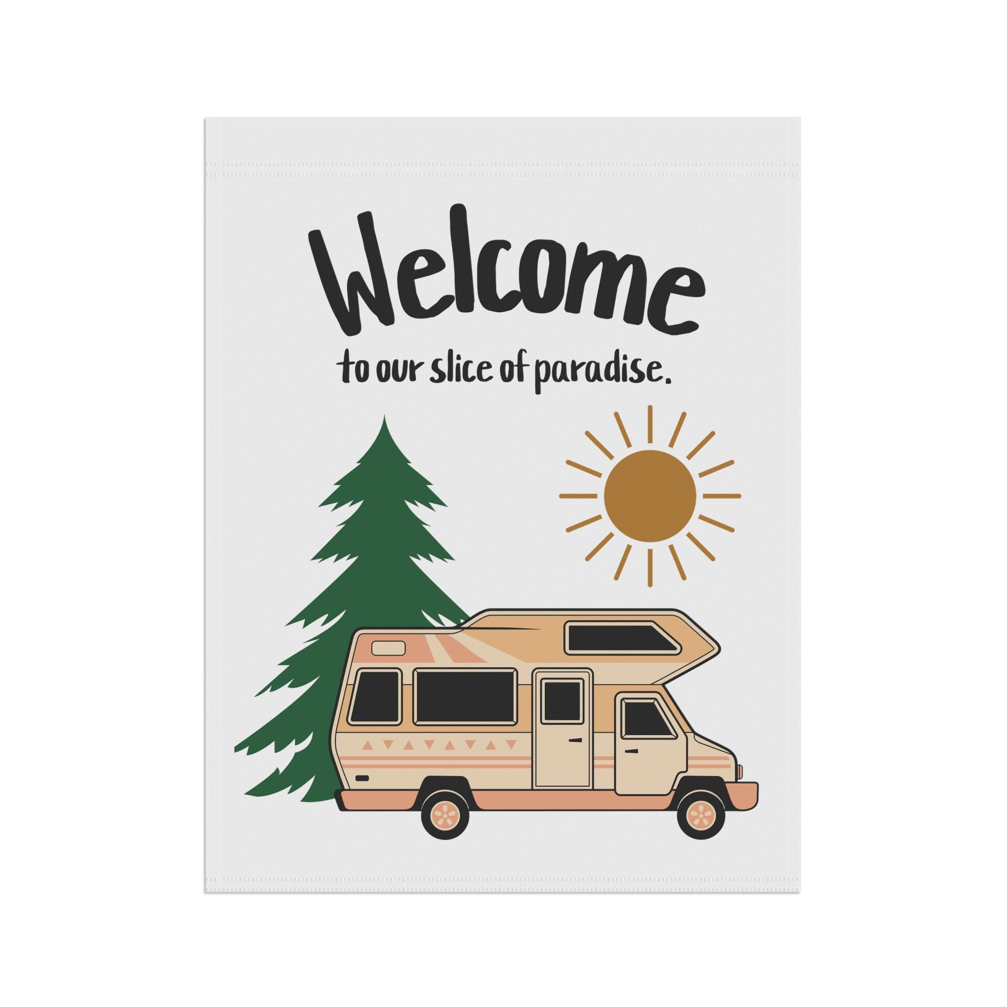 Banner RV Sign Welcome Banner Welcome Sign for RV Camper Van Decoration ...