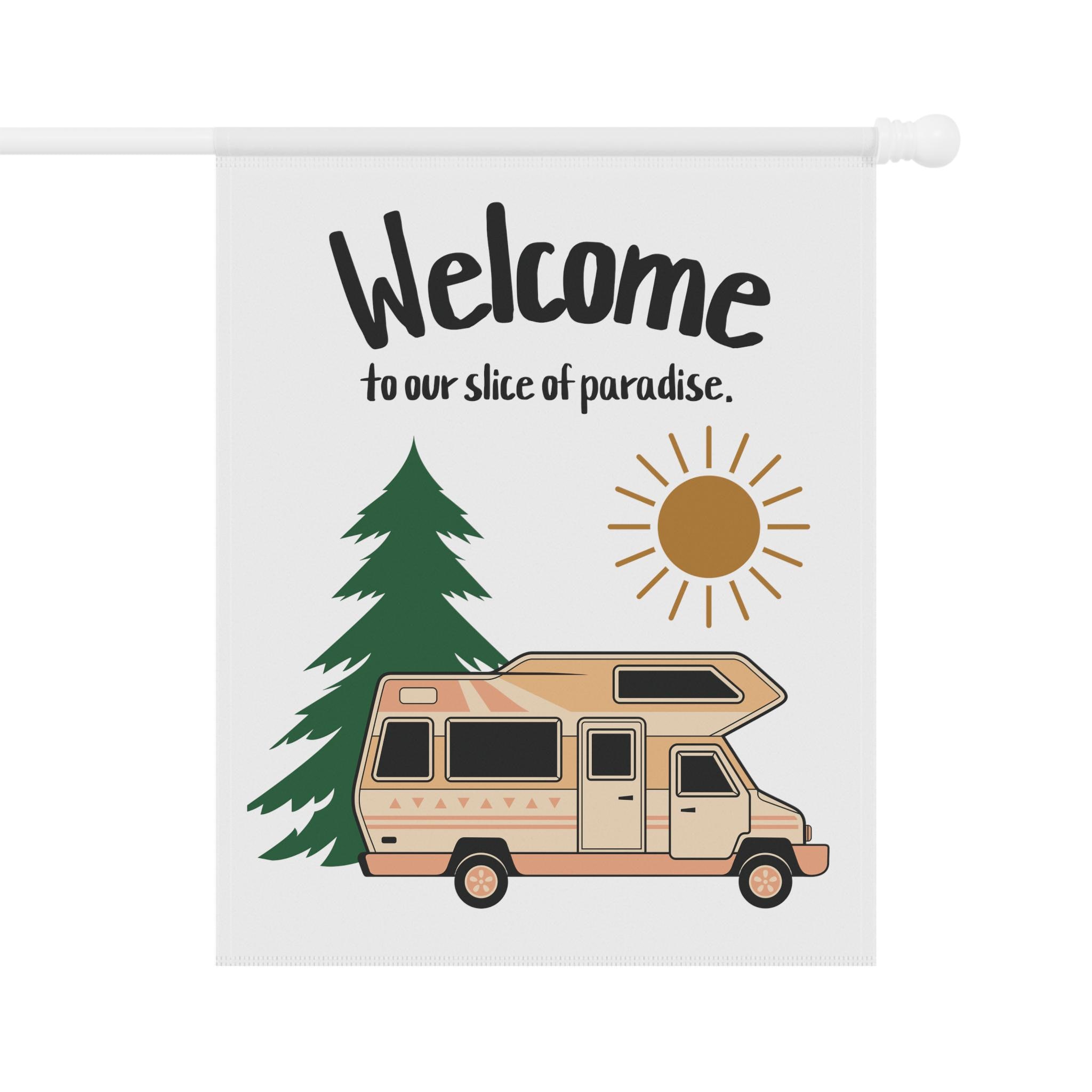 Banner RV Sign Welcome Banner Welcome Sign for RV Camper Van Decoration ...