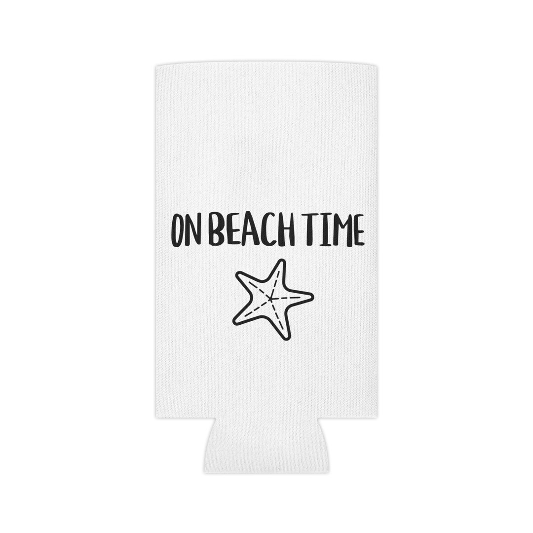 Beach Koozie Beach Theme on Beach Time Beer Koozie Beer Sleeve Beach ...