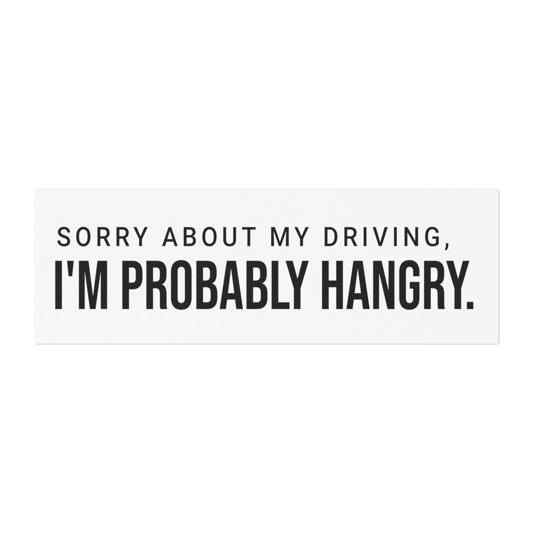 Car Magnet Bumper Sticker Hangry Car Sticker Hungry Car Sticker Funny ...