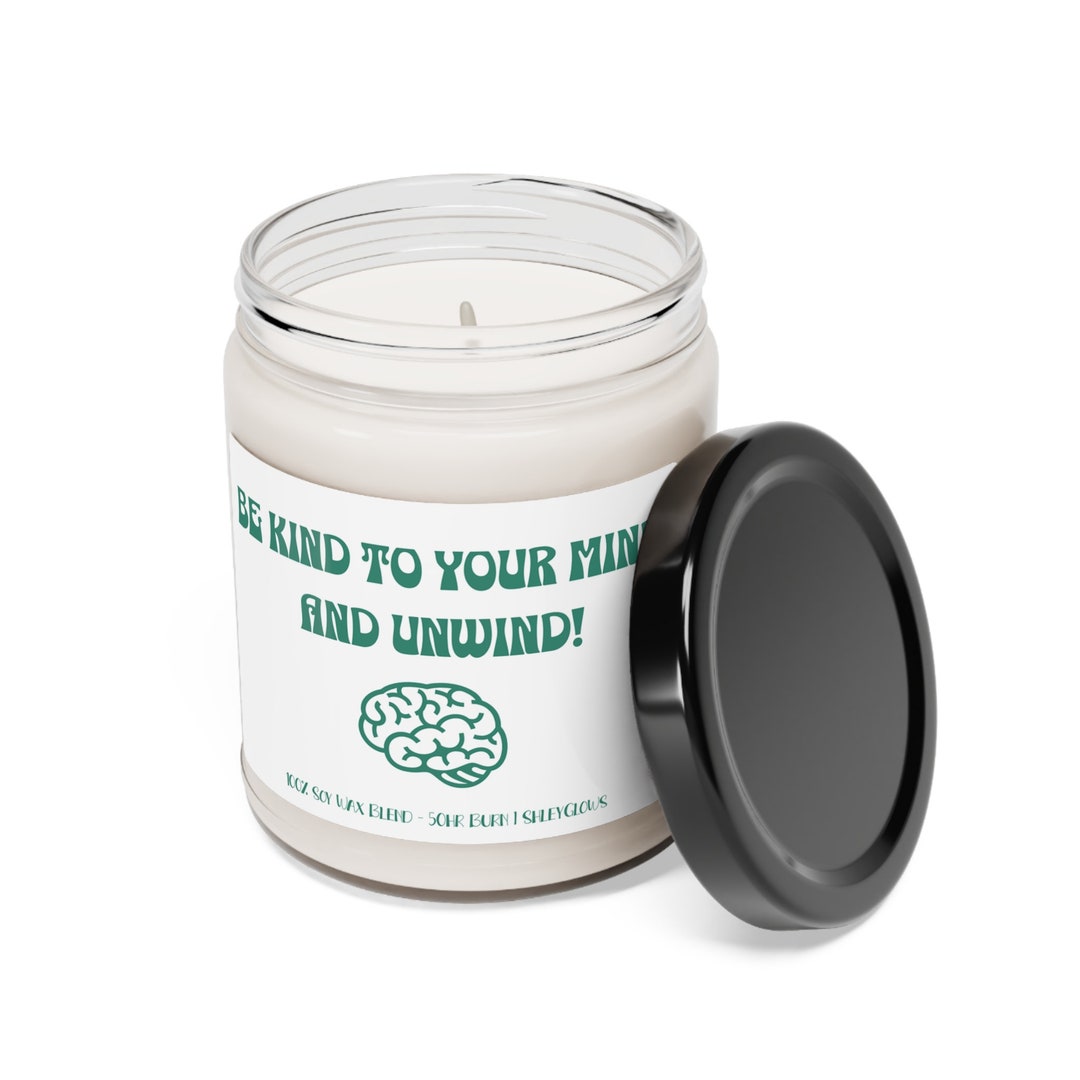 Mental Health Matters - Be Kind to Your Mind Candle for Friend Slow ...