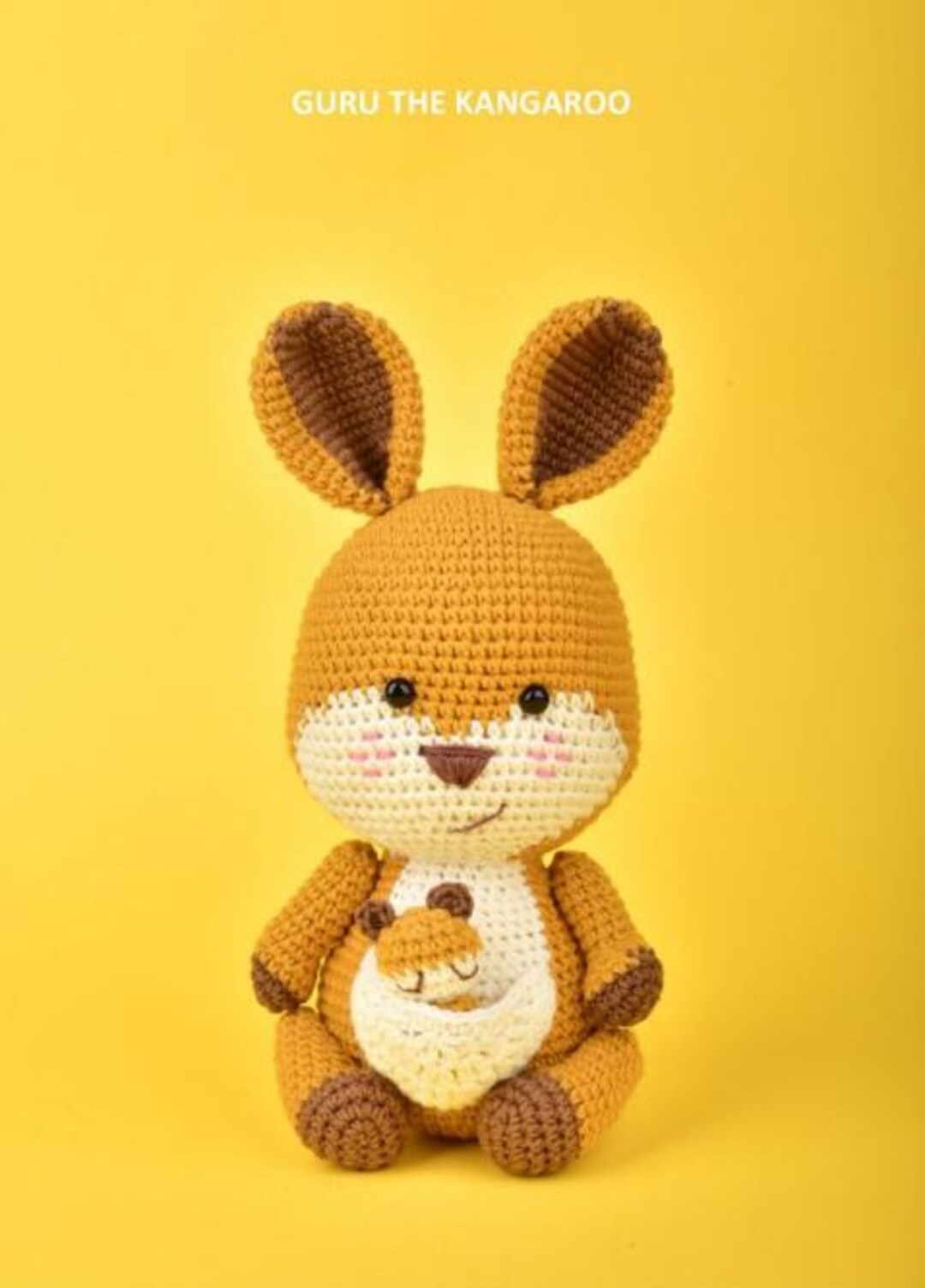Guru the Kangaroo Crochet Pattern, Beginner-friendly Amigurumi Animal ...
