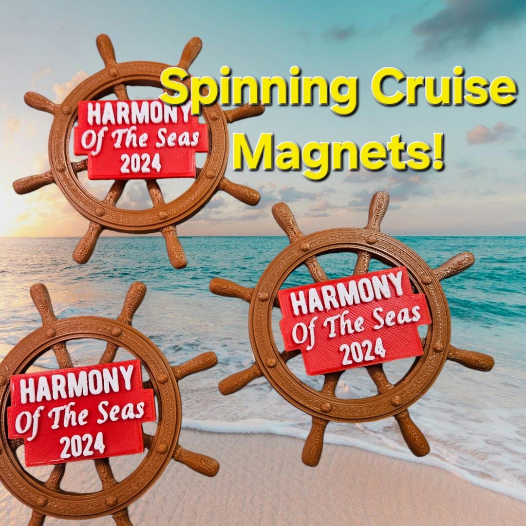Cruise Magnet Ship Wheel Spinning Custom Magnet for Cruise Magnet ...