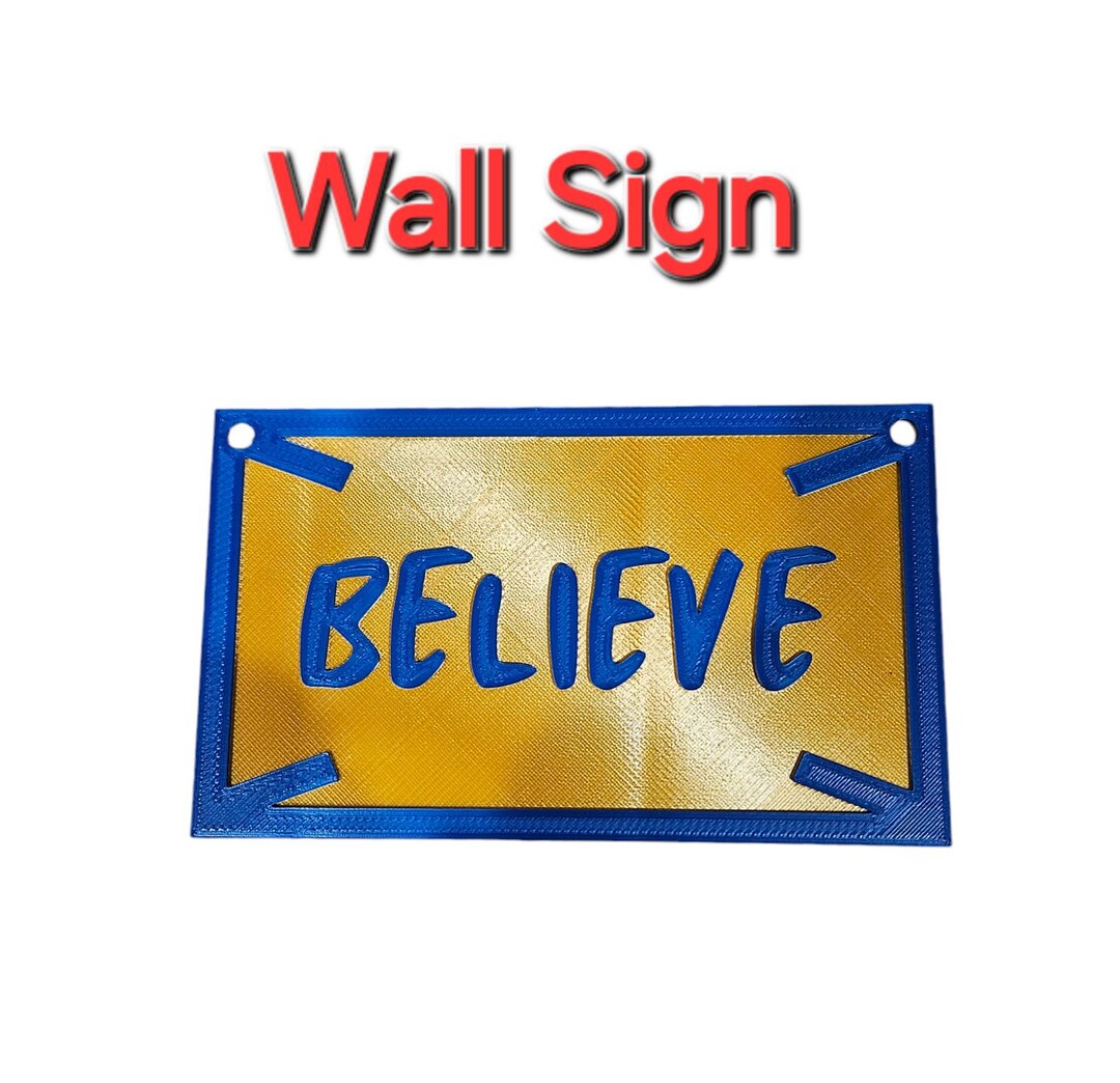 Ted Lasso Believe Wall Sign for Home Decor or Office Decor Believe Sign ...