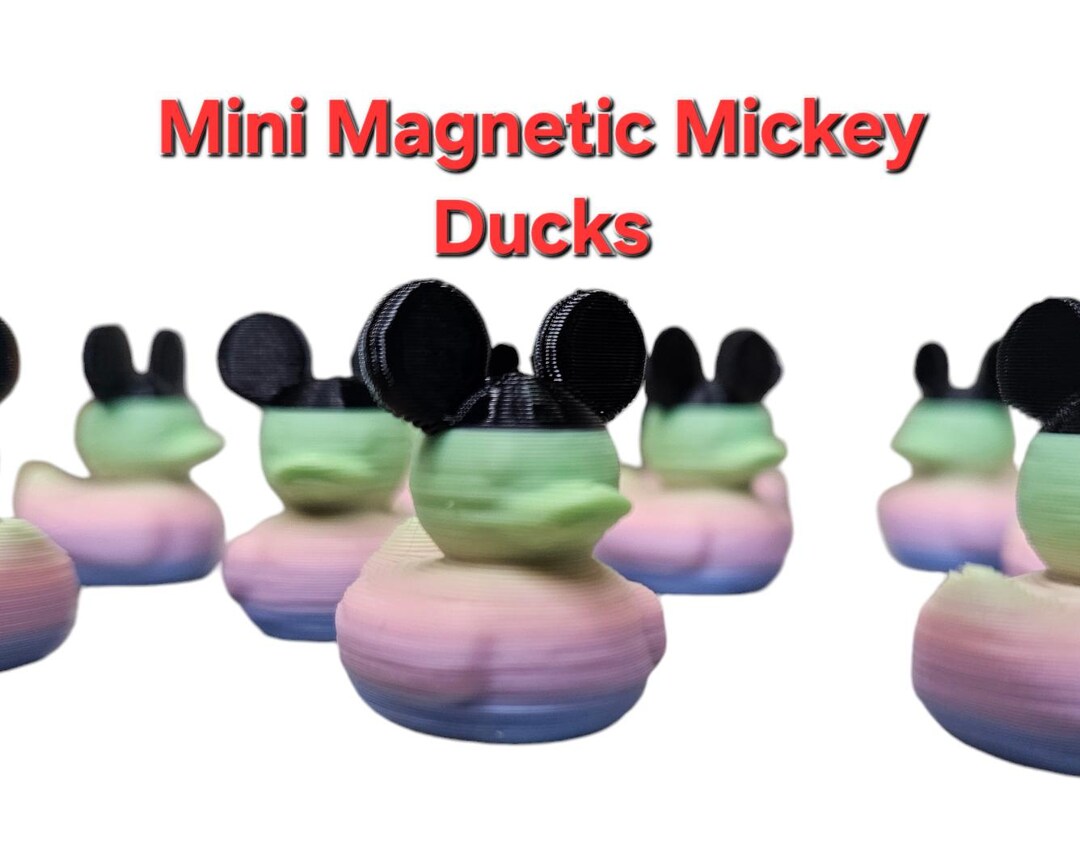 Mini Ducks With Mickey Mouse Ears Disney Cruise Decor Rainbow Ducks ...