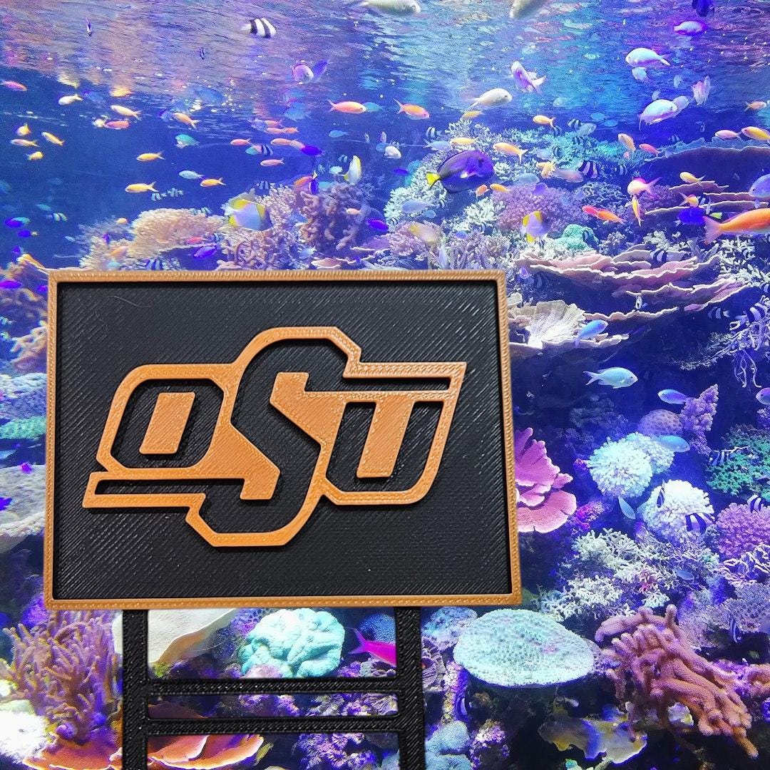 OSU Cowboys Aquarium Decor Sign for Fish Tank Decor Betta Fish Tank ...