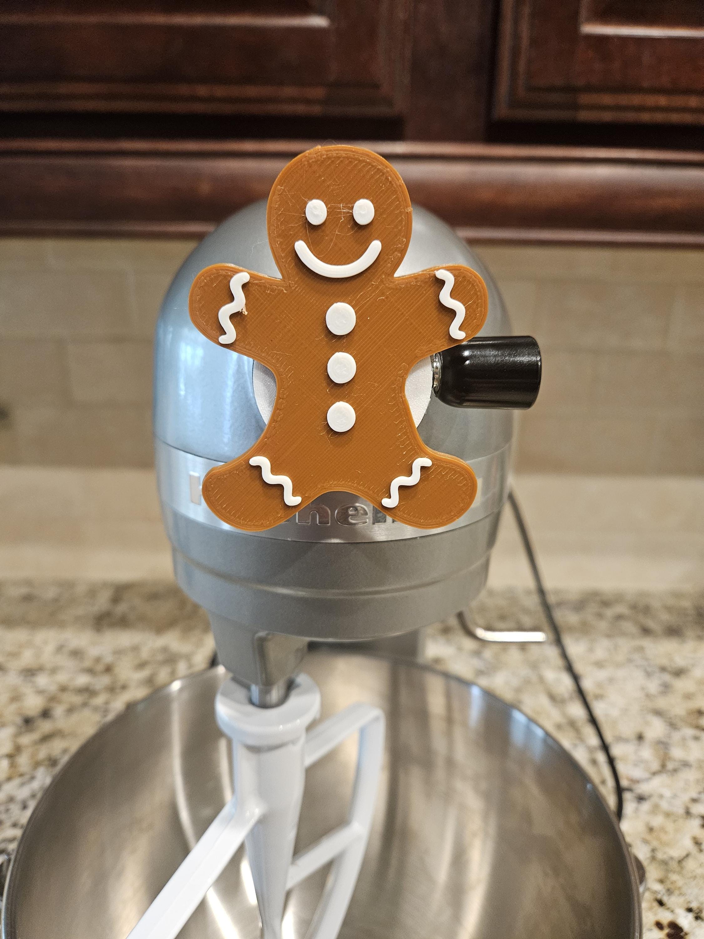 Kitchenaid Christmas Decor Spinning Gingerbread Man Kitchen Decor ...