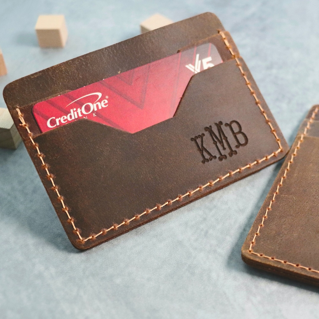 Leather Card Holder, Minimalist Card Holder Wallet, Credit Card Holder ...
