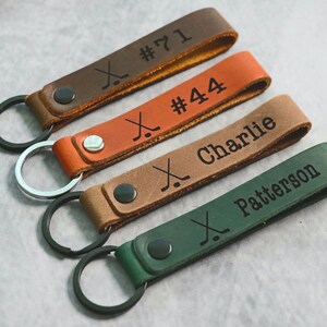 Hockey Gift, Hockey Keychain, Personalized Hockey, Hockey Keychain ...