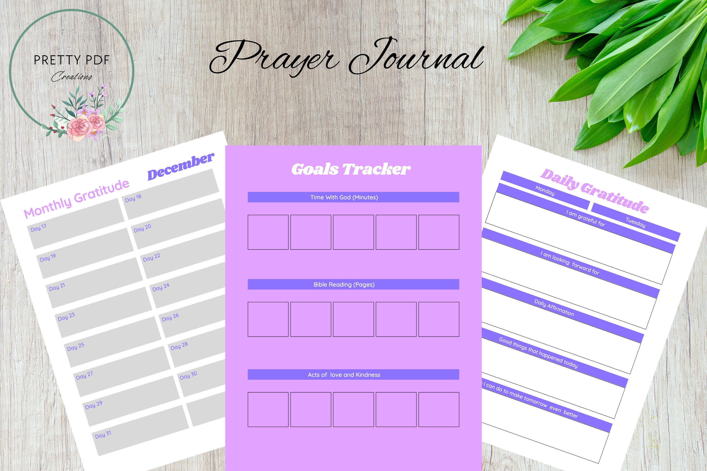 Prayer Journal, Prayer Planner, Printable Prayer Journal, Digital ...