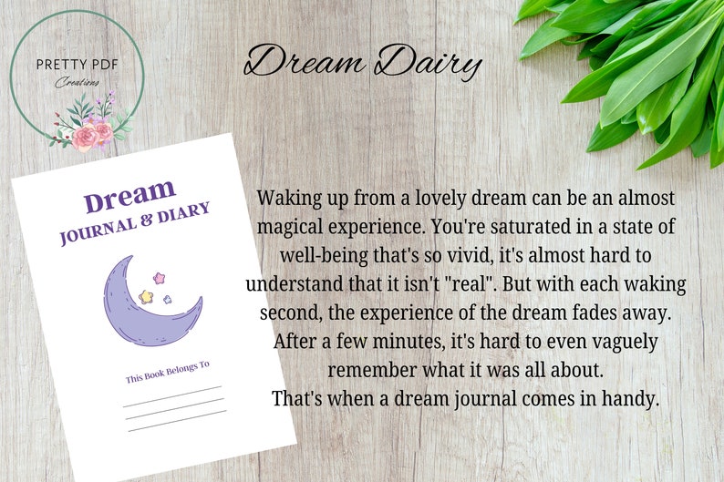 Dream Journal Printable, Guided Dream Tracking & Interpretation ...