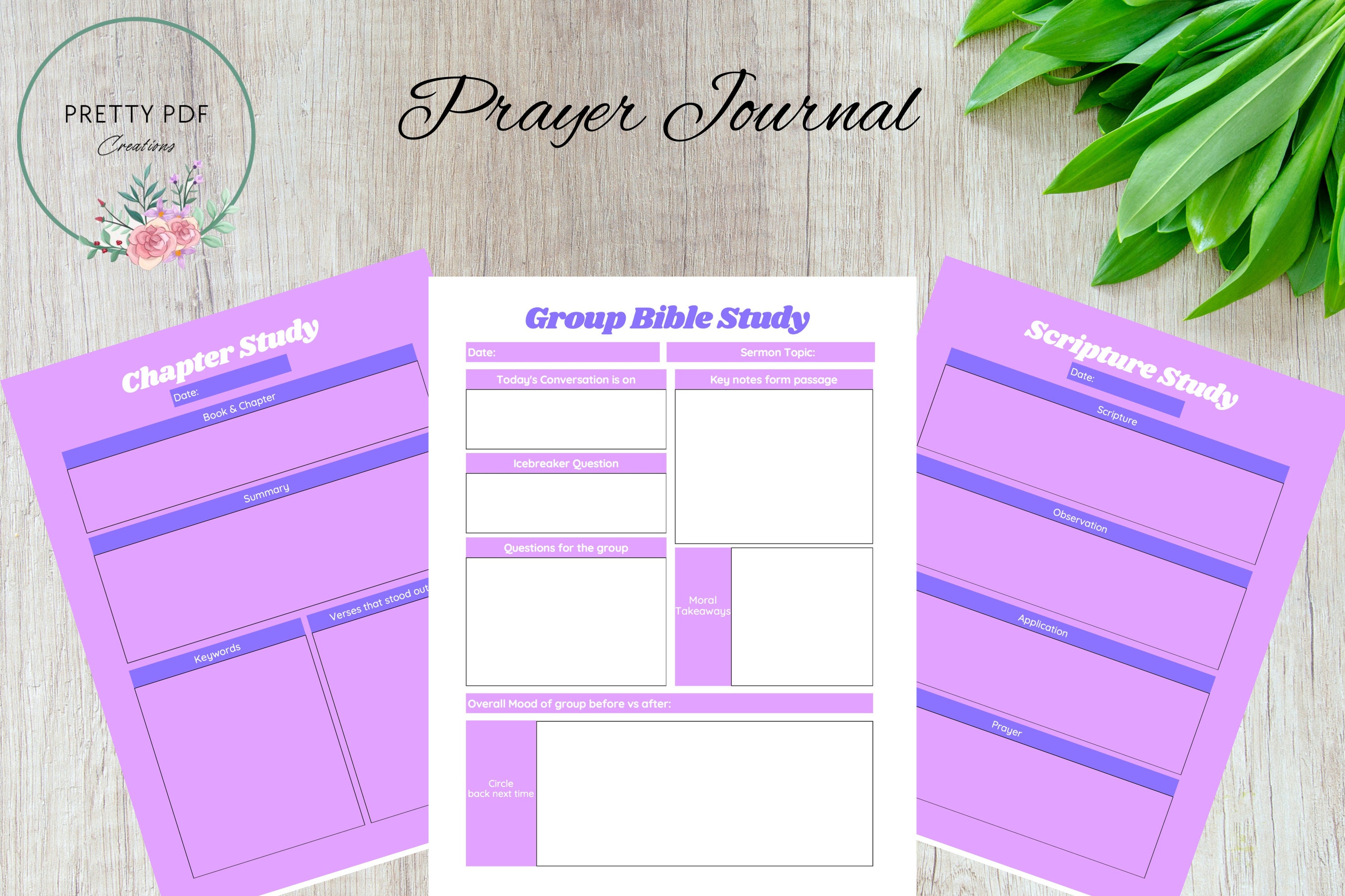 Prayer Journal, Prayer Planner, Printable Prayer Journal, Digital ...