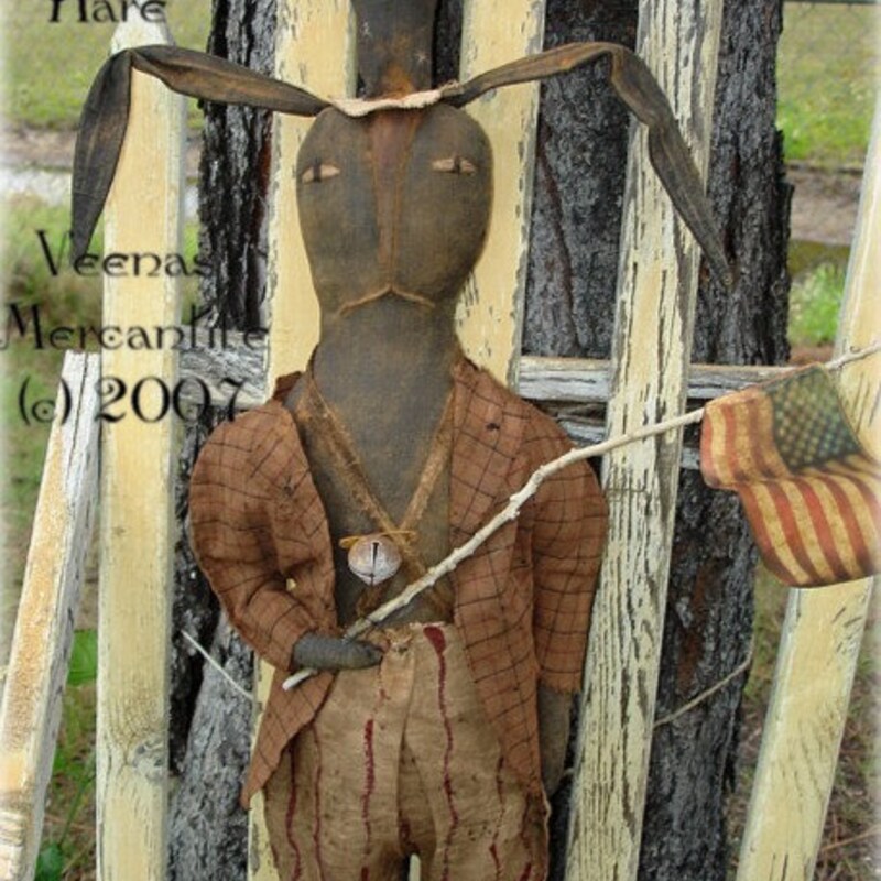 Primitive Rabbit - Etsy