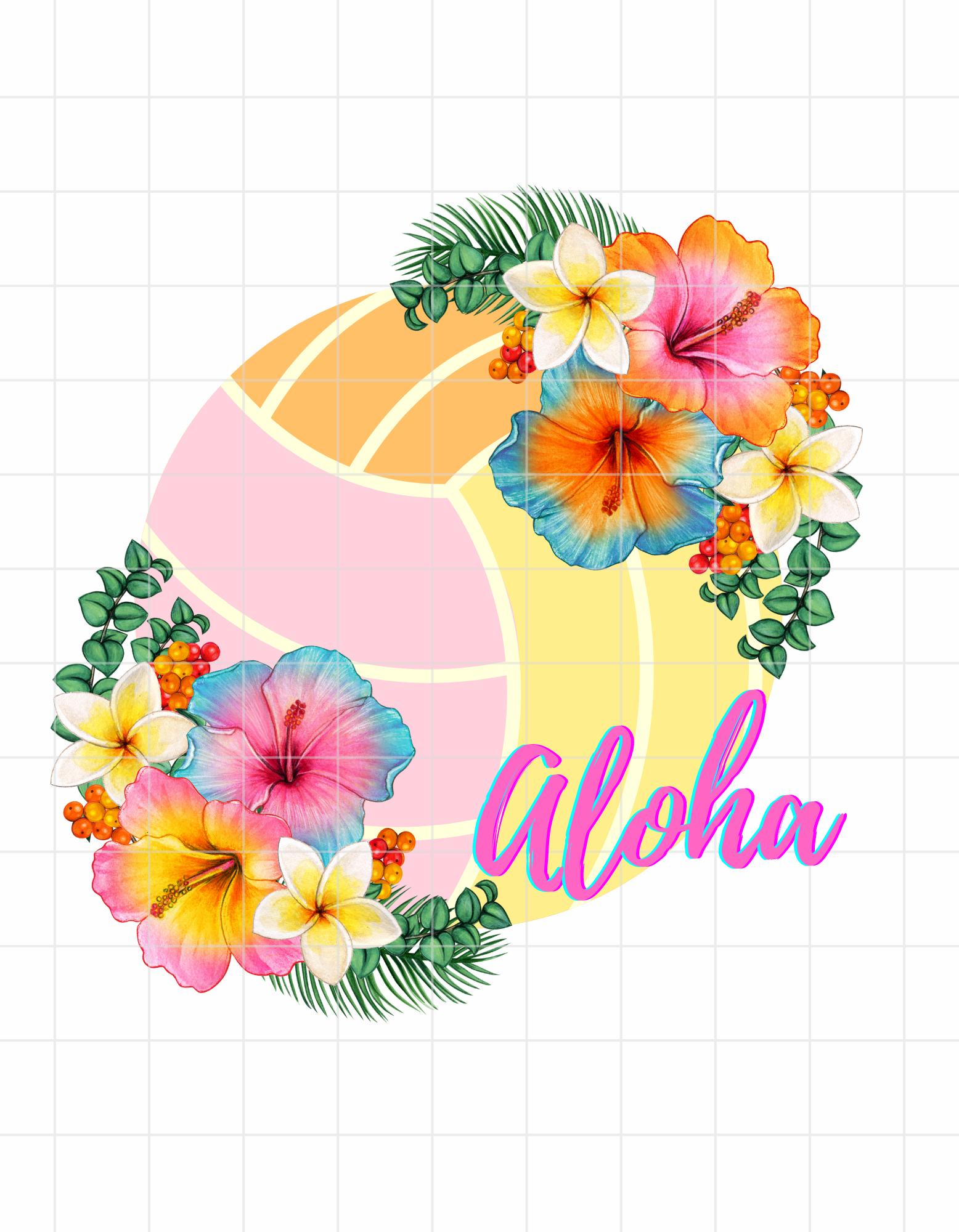 Aloha Volleyball Shirt, Volleyball Shirt, Aloha, Hawaiian, Volleyball ...