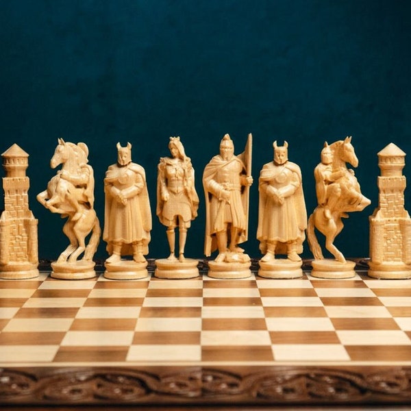 Chess Knights Set - Etsy