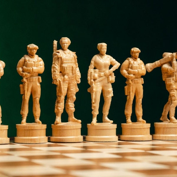 Military Chess Set - Etsy UK