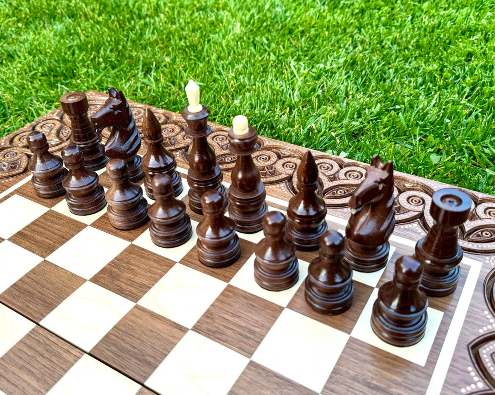 Classic Wooden Chess Pieces Set | Timeless Design Chess Set | Chess ...
