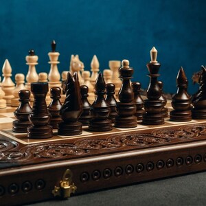 Classic Wooden Chess Pieces Set | Timeless Design Chess Set | Chess ...