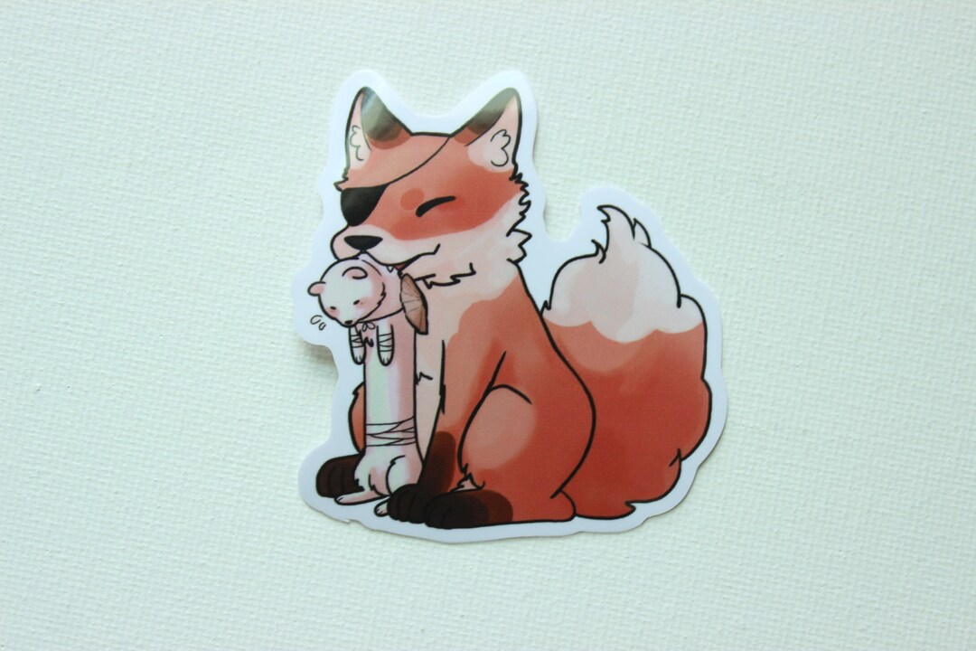TGCF Hua Cheng and Xie Lian Fox and Ferret Vinyl Sticker - Etsy