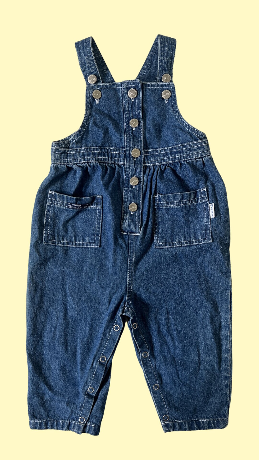 Vintage Weebok Kids Denim Overalls - Etsy